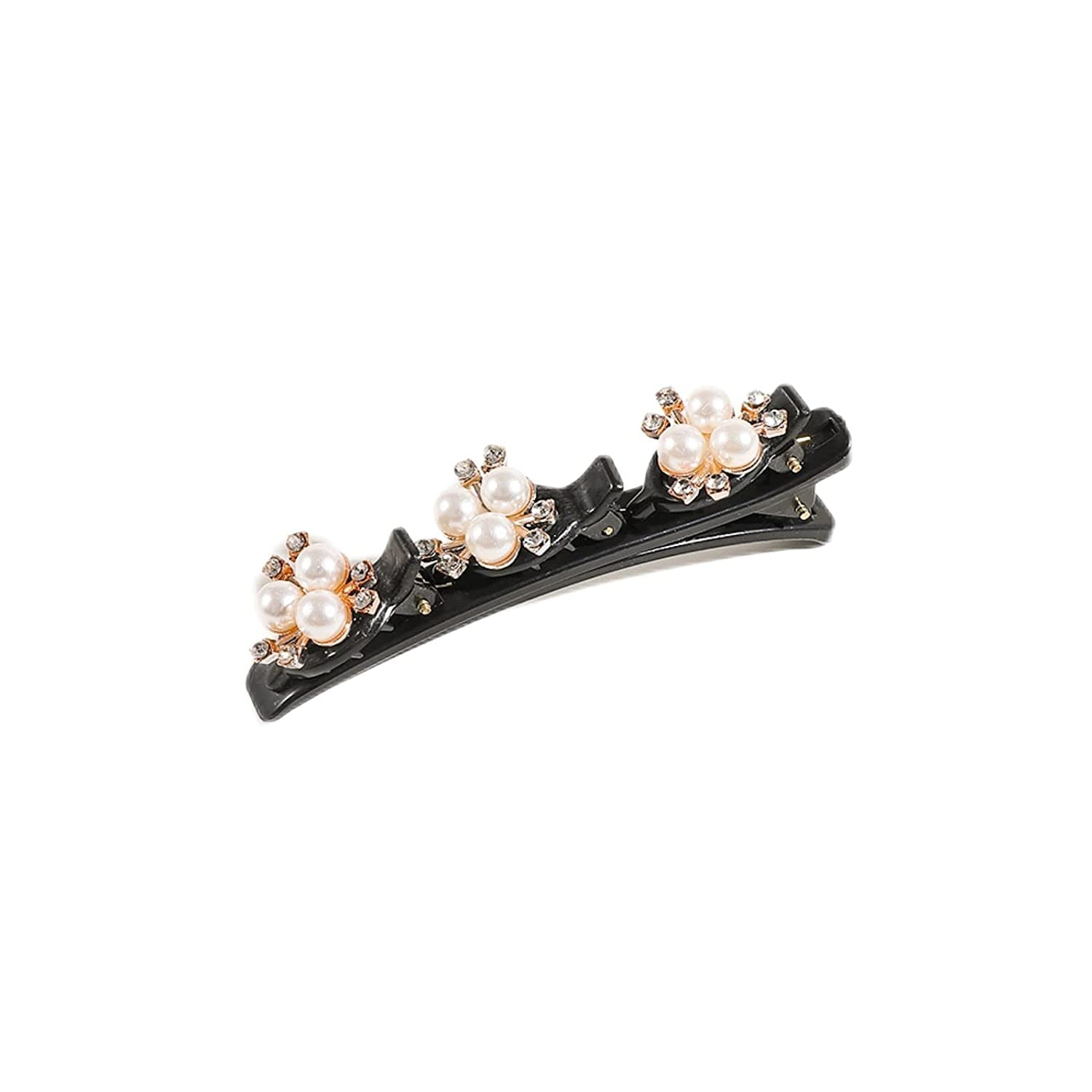 Sparkling Crystal Stone Braided Hair Clips,Rhinestone Hair Clips,Hair ...