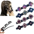 Sparkling Crystal Stone Braided Hair Clips - Rhinestone Braided Hair ...