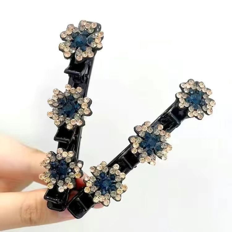 Sparkling Crystal Stone Braided Hair Clips for Women and Girls, 2026 ...