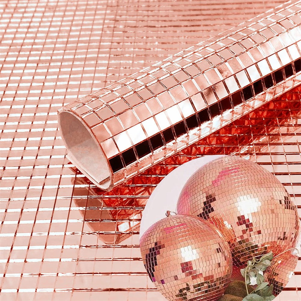 Sparkling Disco Ball Mirror Mosaic Tiles 30x30cm Self adhesive Wall ...