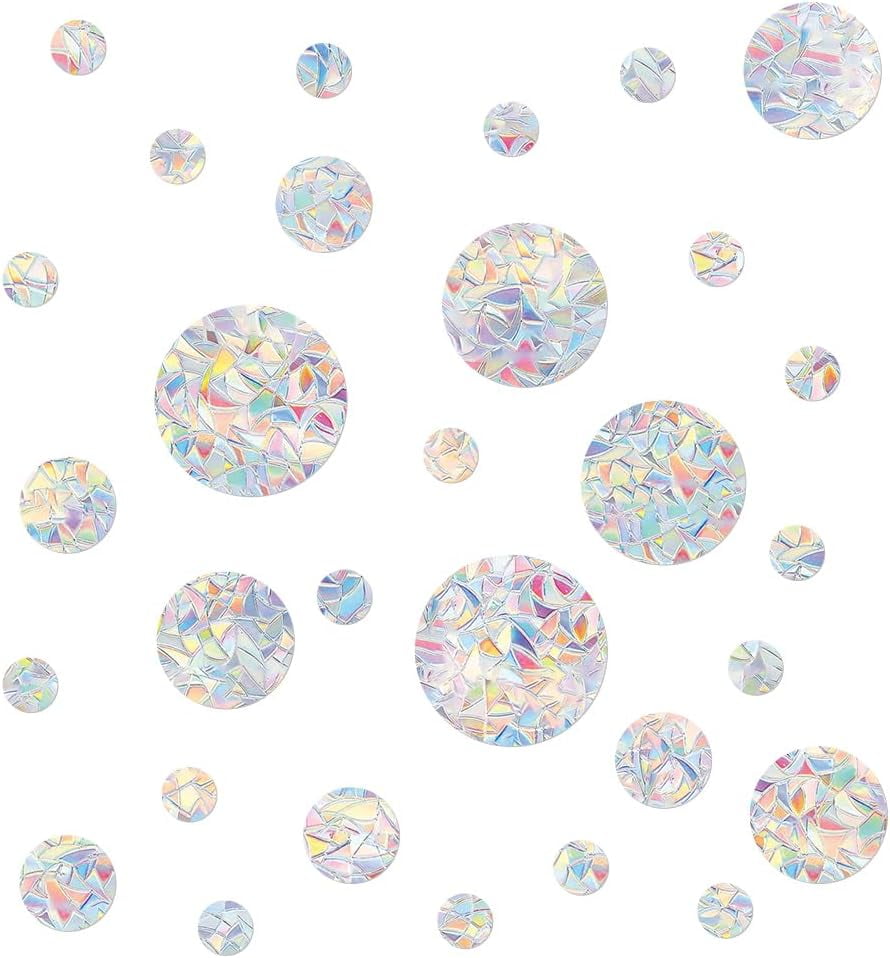 Sparkling Dots Window Stickers Anti-Collision Window Decals to Save ...