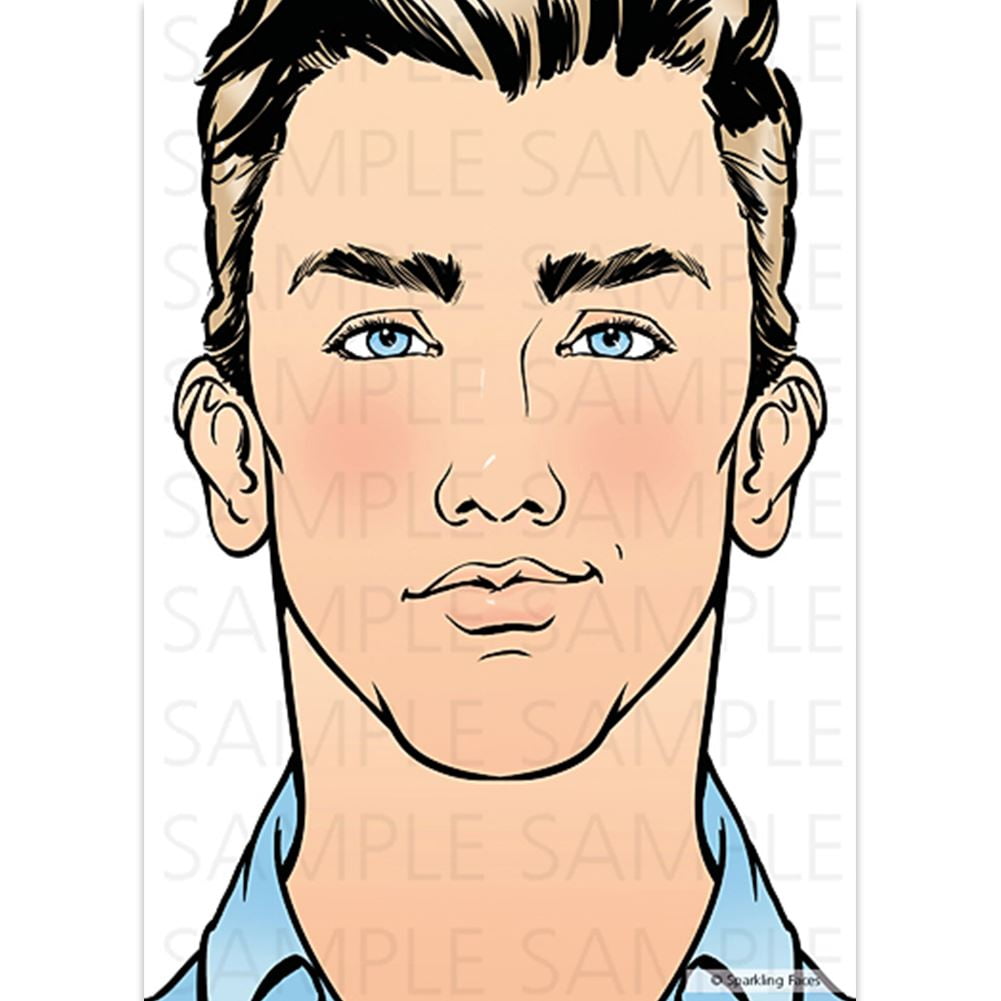 Sparkling Faces Practice Board - David, Face Painting Practice and ...