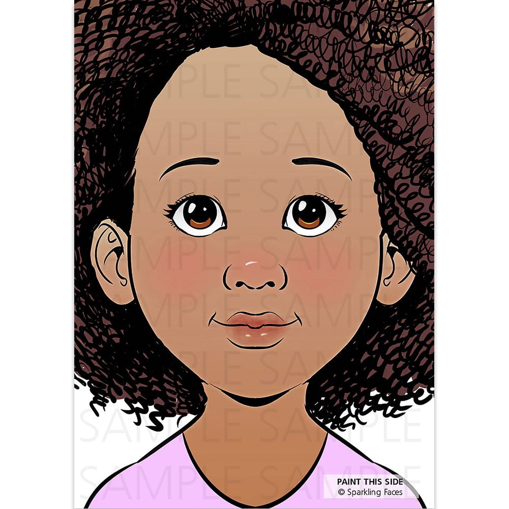 Sparkling Faces Practice Board - Lia, Face Painting Practice and ...