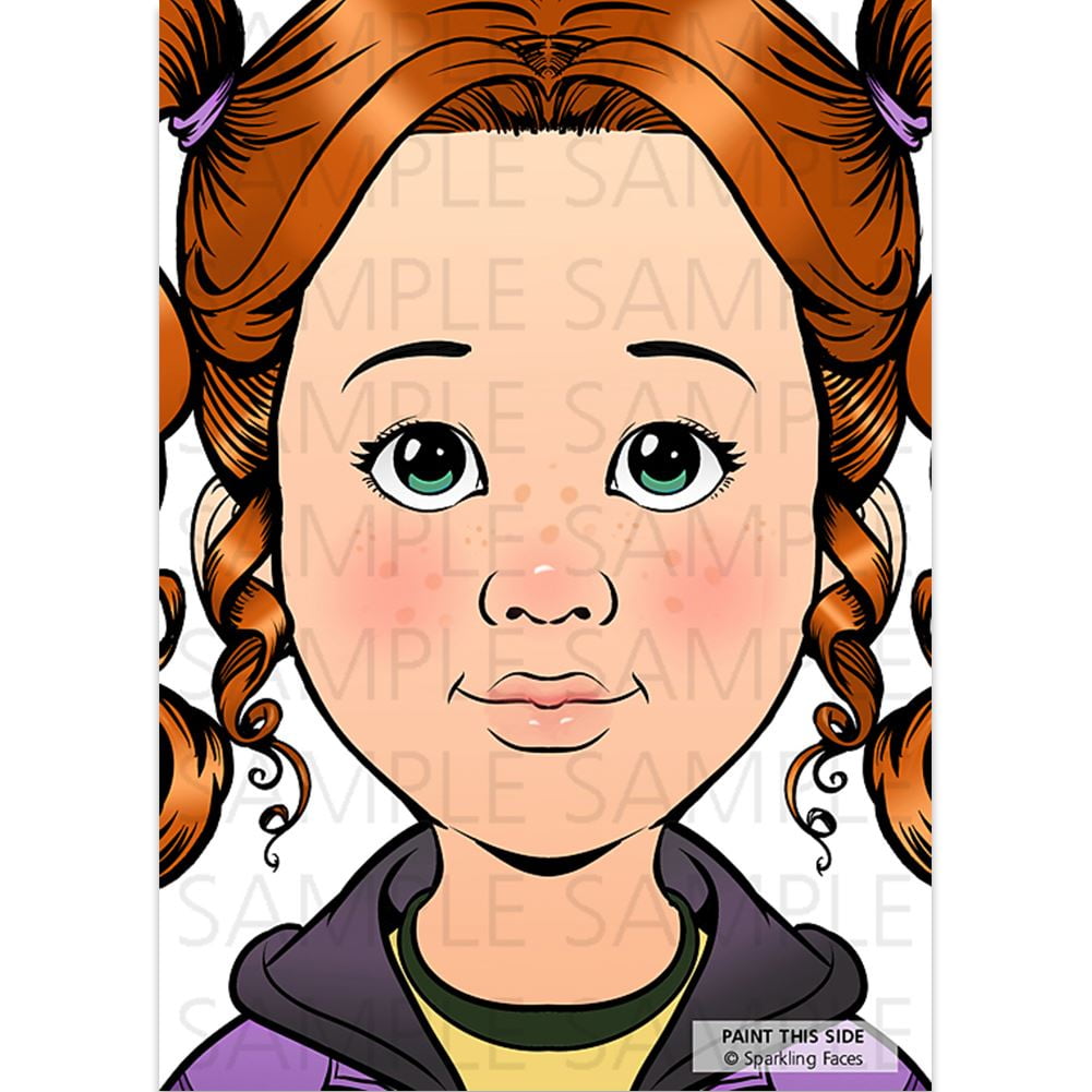 Sparkling Faces Practice Board - Nina, Face Painting Practice and ...