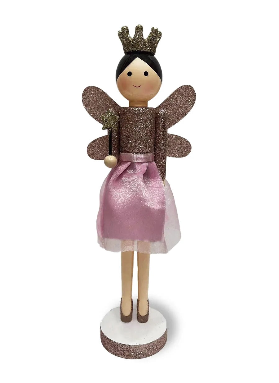 Sparkling Fairy Princess Wooden Nutcracker F07M6-2 Pink - Walmart.com
