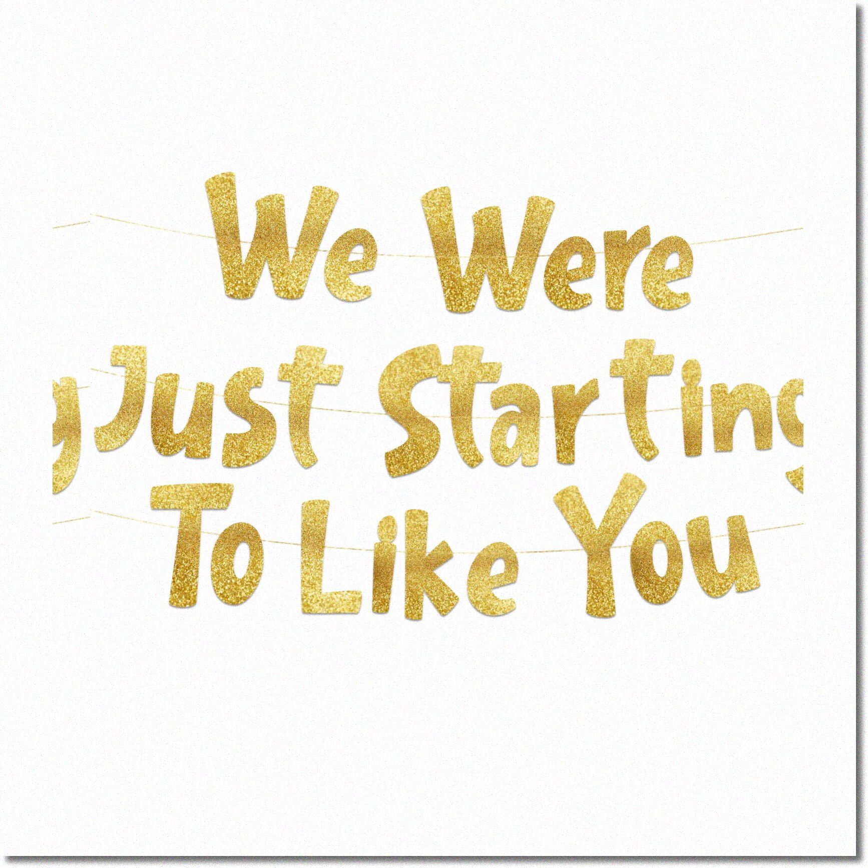 Sparkling Farewell Fiesta - Glittery Gold Banner for Moving, New Job ...