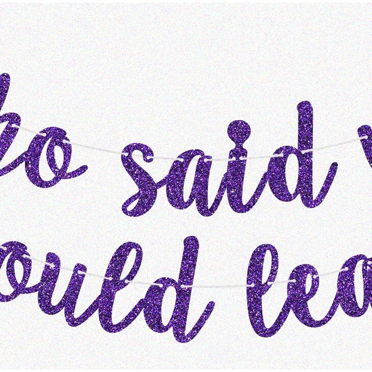 Sparkling Farewell Fiesta - Glittery Purple Grad/Retire/Goodbye Party ...