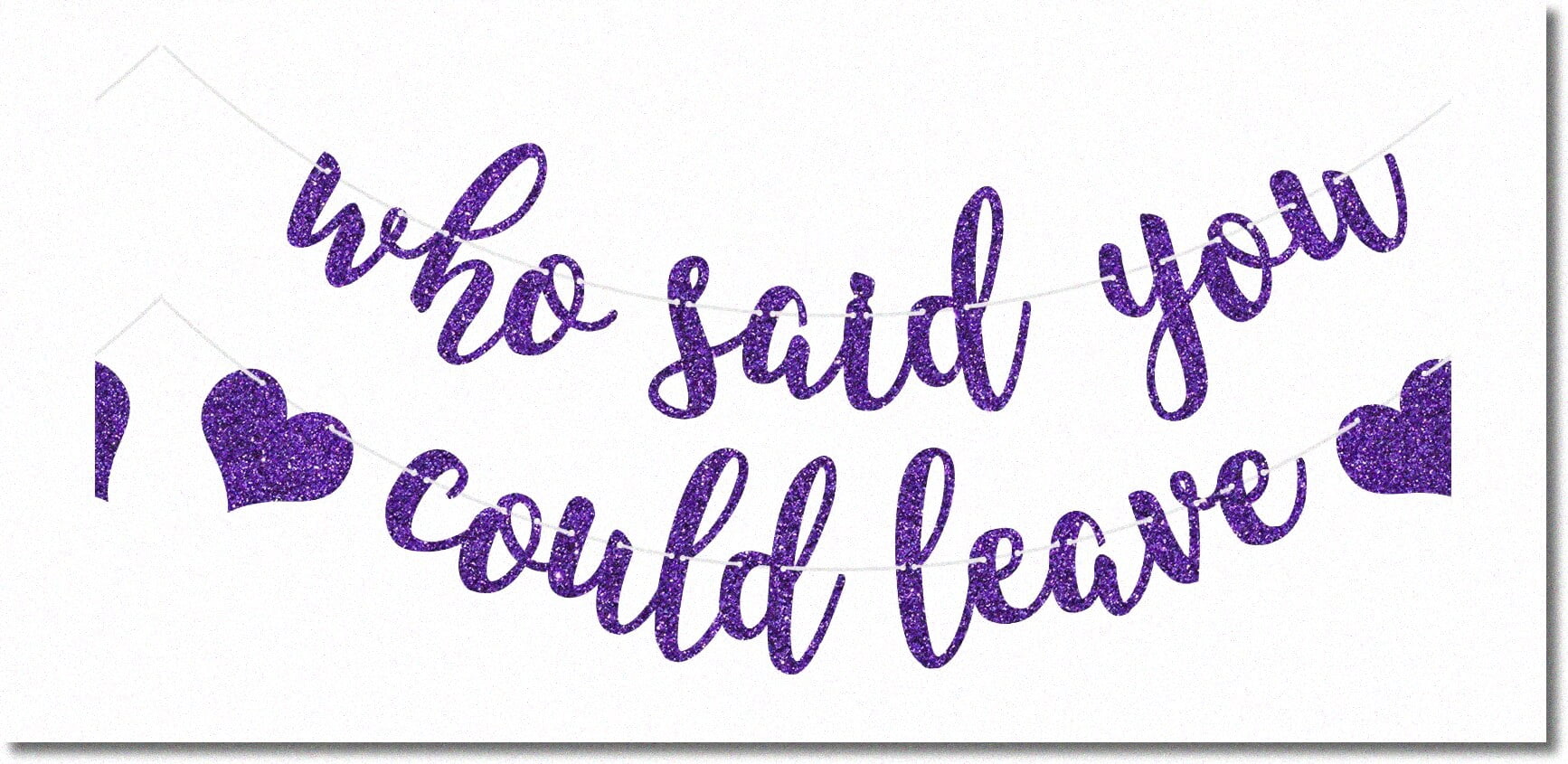 Sparkling Farewell Fiesta - Purple Glitter Graduation, Retirement ...