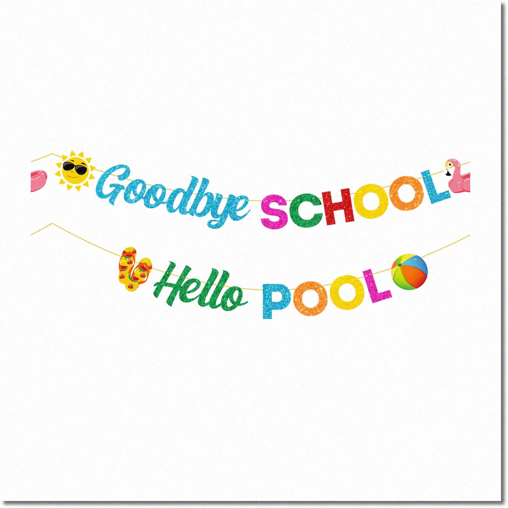 Sparkling Farewell School Welcome Pool Party Kit with Vibrant ...