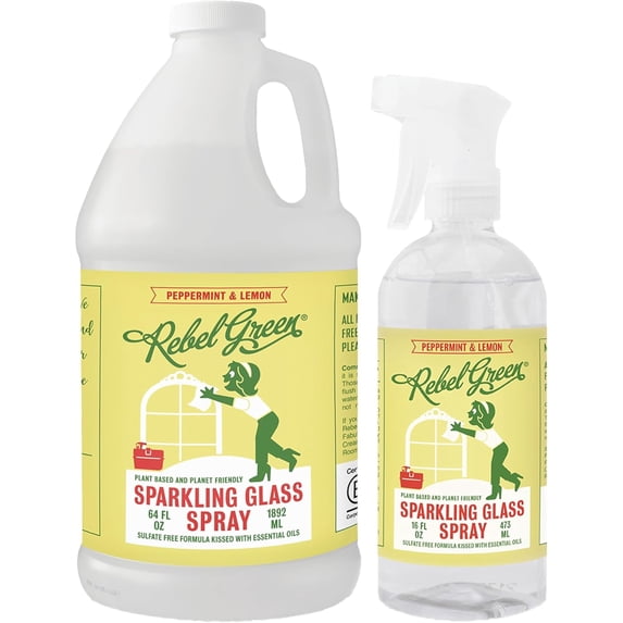 Sparkling Glass Spray - Streak-Free Natural Glass Cleaner for Windows ...