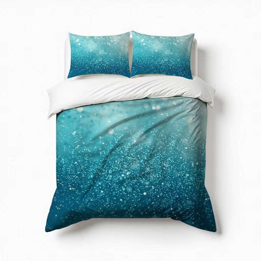 Sparkling Glitter Bedding Set 3 Pcs Soft Microfiber Quilt Cover For ...