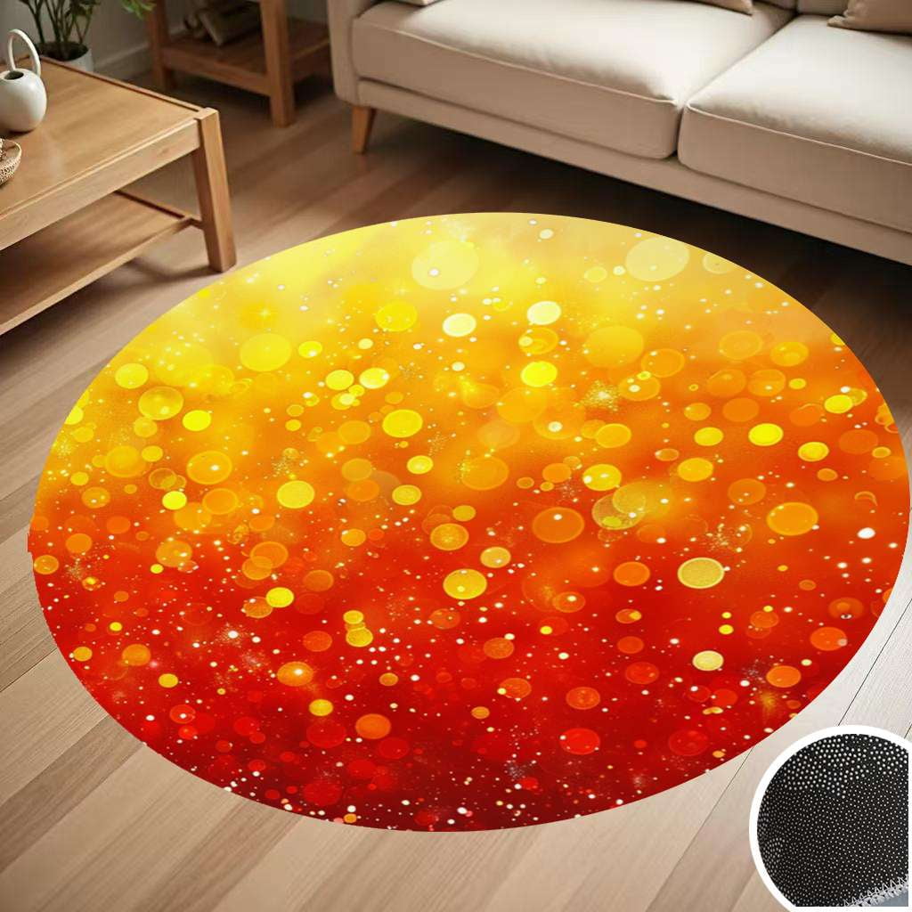 Sparkling Glitter Round Carpet Living Room Bedroom Home Decoration ...