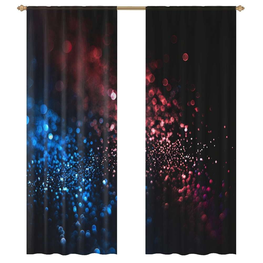 Sparkling Glitter Sheer Voile Curtain Window Tulle Curtains For Living ...