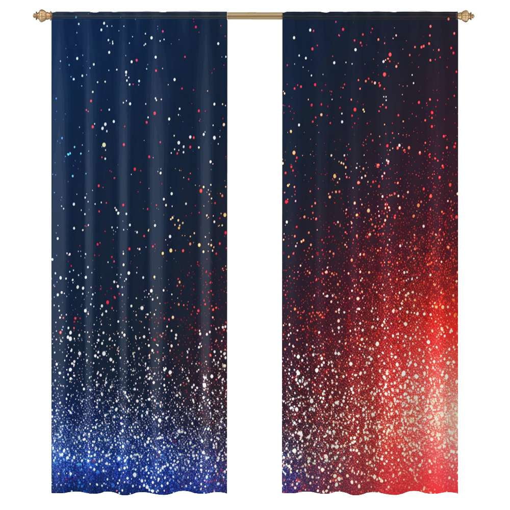 Sparkling Glitter Tulle Curtains For Living Room Chiffon Sheer Voile ...