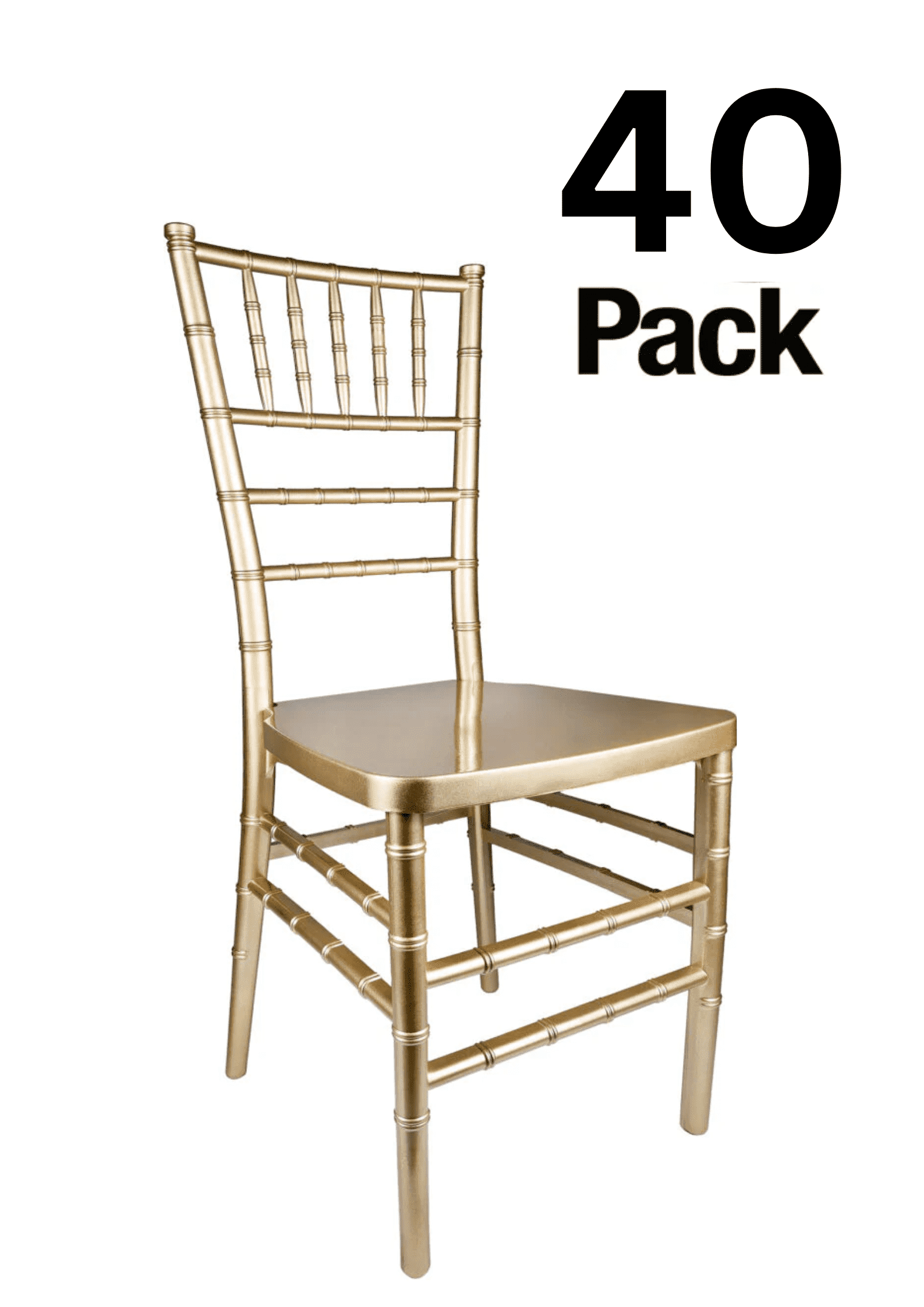 Sparkling Gold Champagne ToughResin Mono-Frame Chiavari Chair, 40 Chair Bundle by Chivari ...