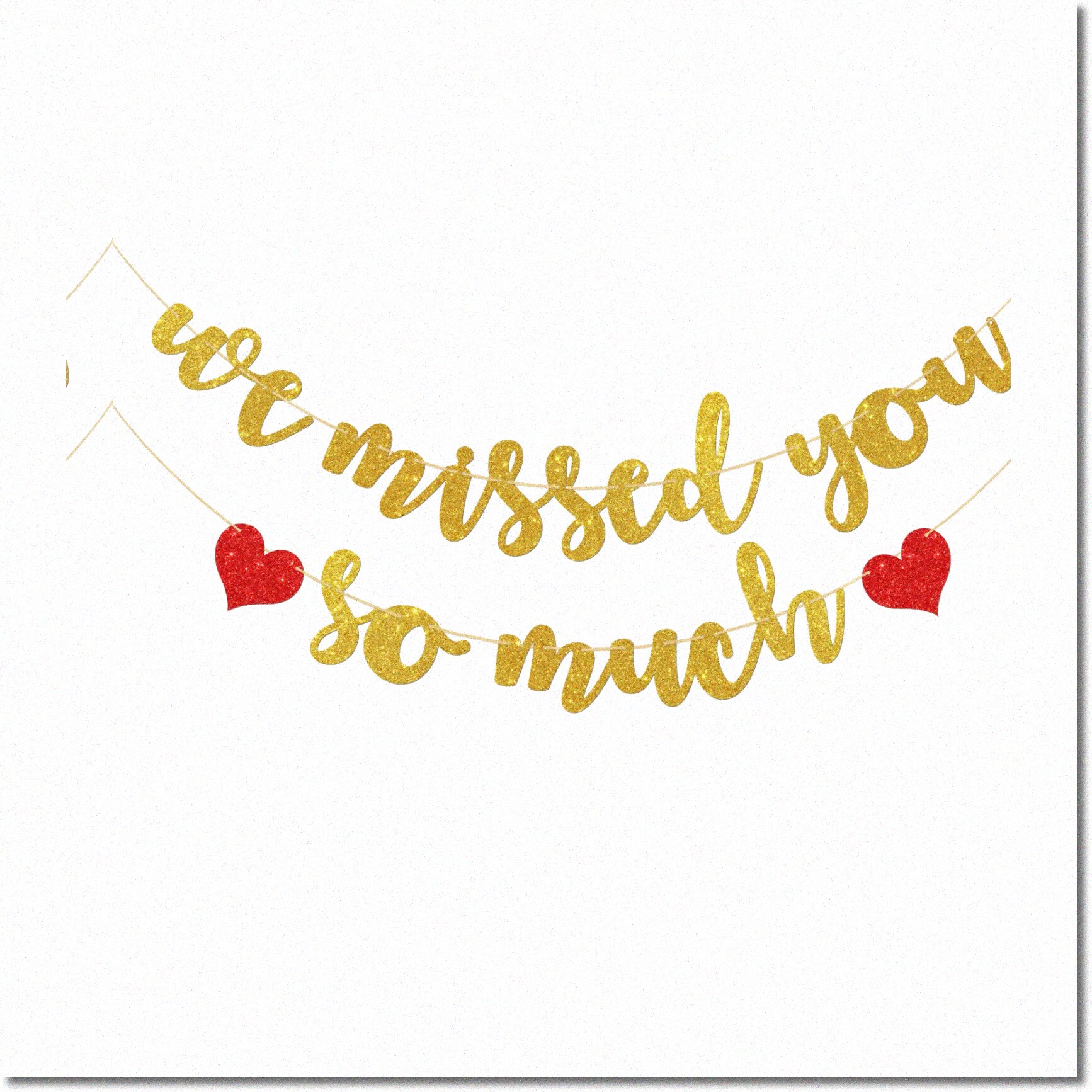 Sparkling Gold Welcome Home Banner - Heartwarming Party Decor for ...