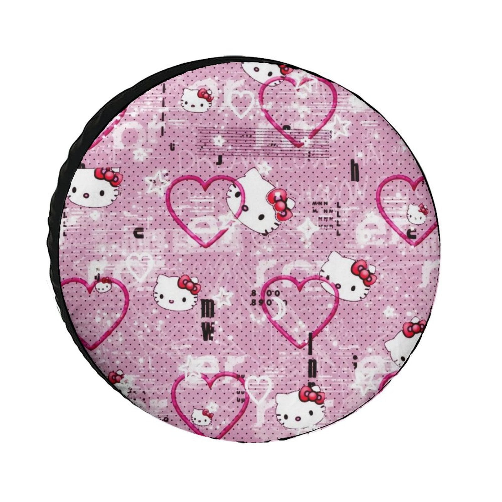 Sparkling Hello Kitty Waterproof Oxford Tire Covers, Spare Wheel ...