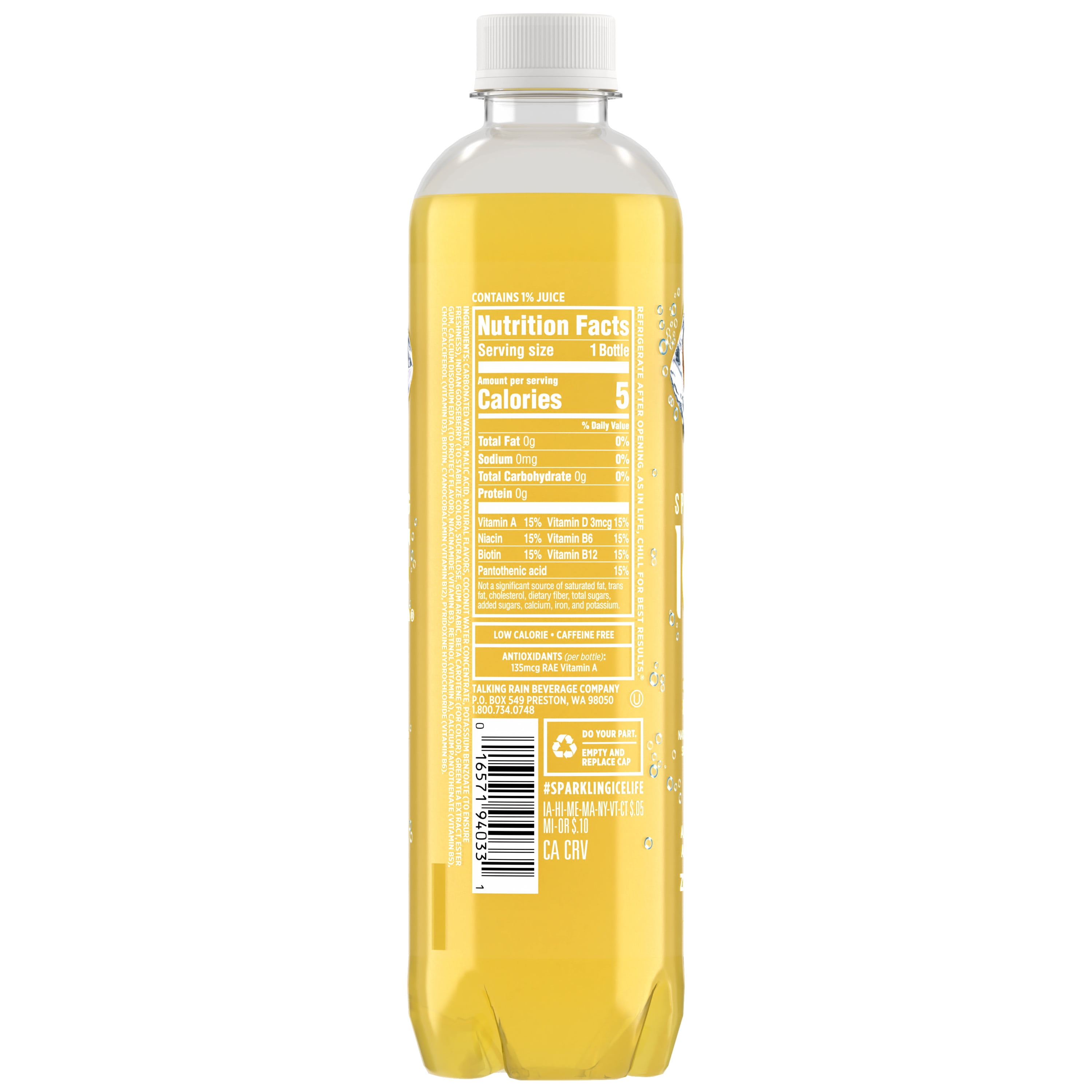 Sparkling ICE? Coconut Pineapple Sparkling Water 17 fl. oz. Plastic Bottle - Walmart.com