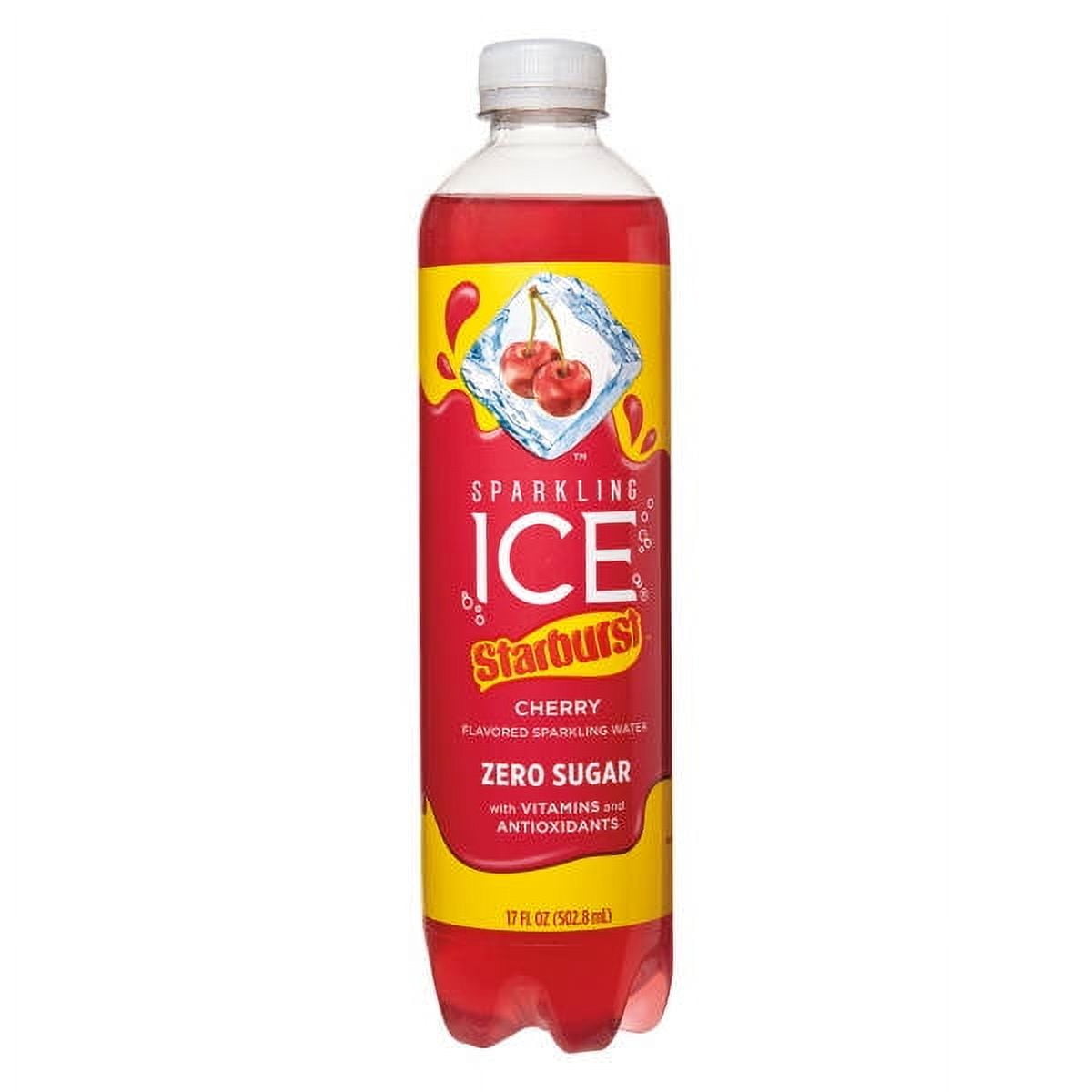 Sparkling Ice Starburst Cherry Flavored Sparkling Water 17 fl oz FIZZY WATER - Walmart.com
