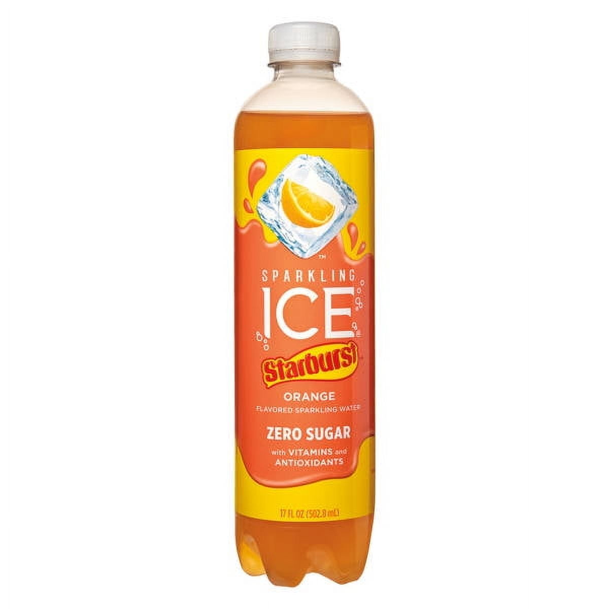 Sparkling ICE Zero Sugar Starburst Orange Flavored Sparkling Water, 17 fl oz 17 fl oz-Pack of 3 ...