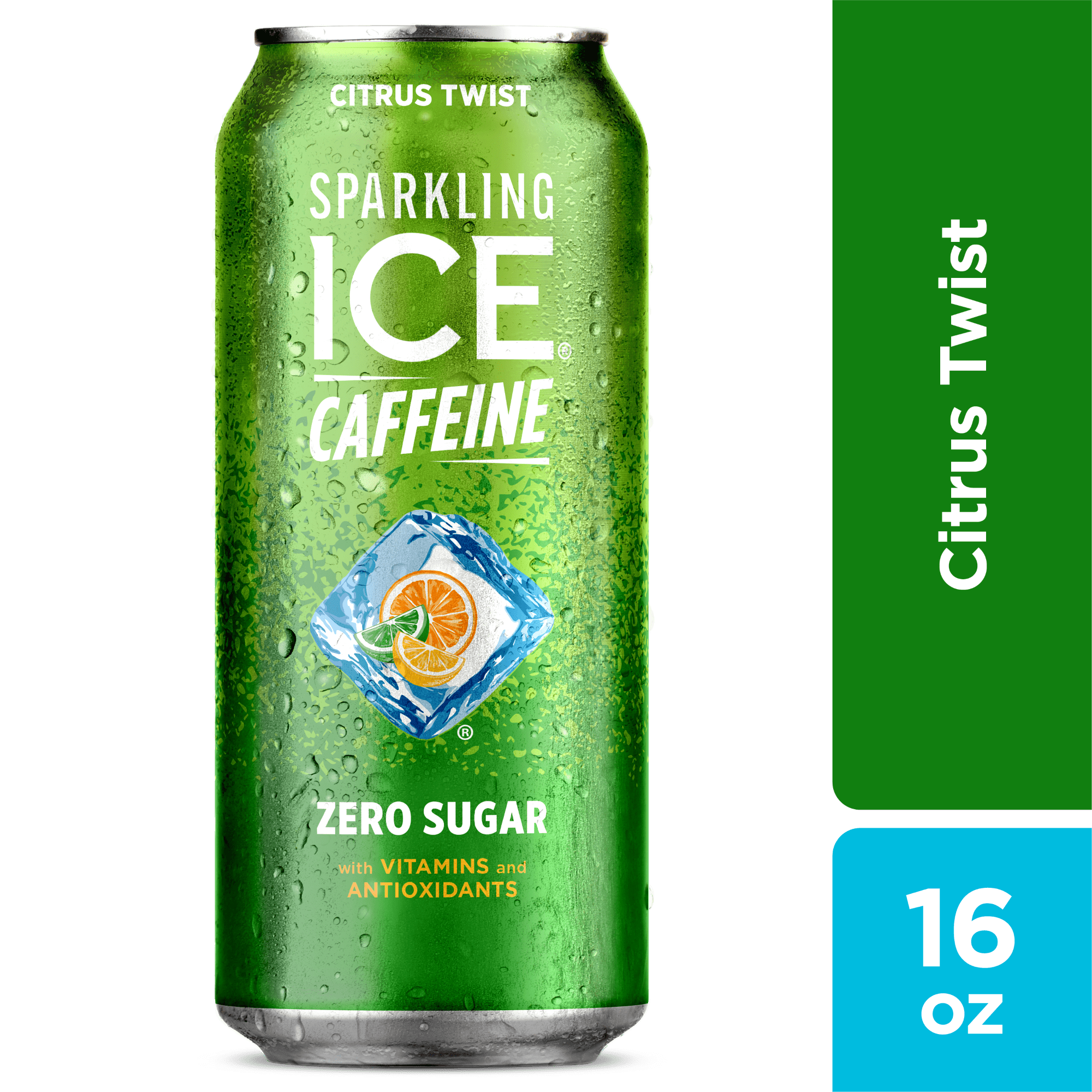 (6 pack) Sparkling Ice® +Caffeine Naturally Flavored Sparkling Water, Citrus Twist 16 fl oz ...