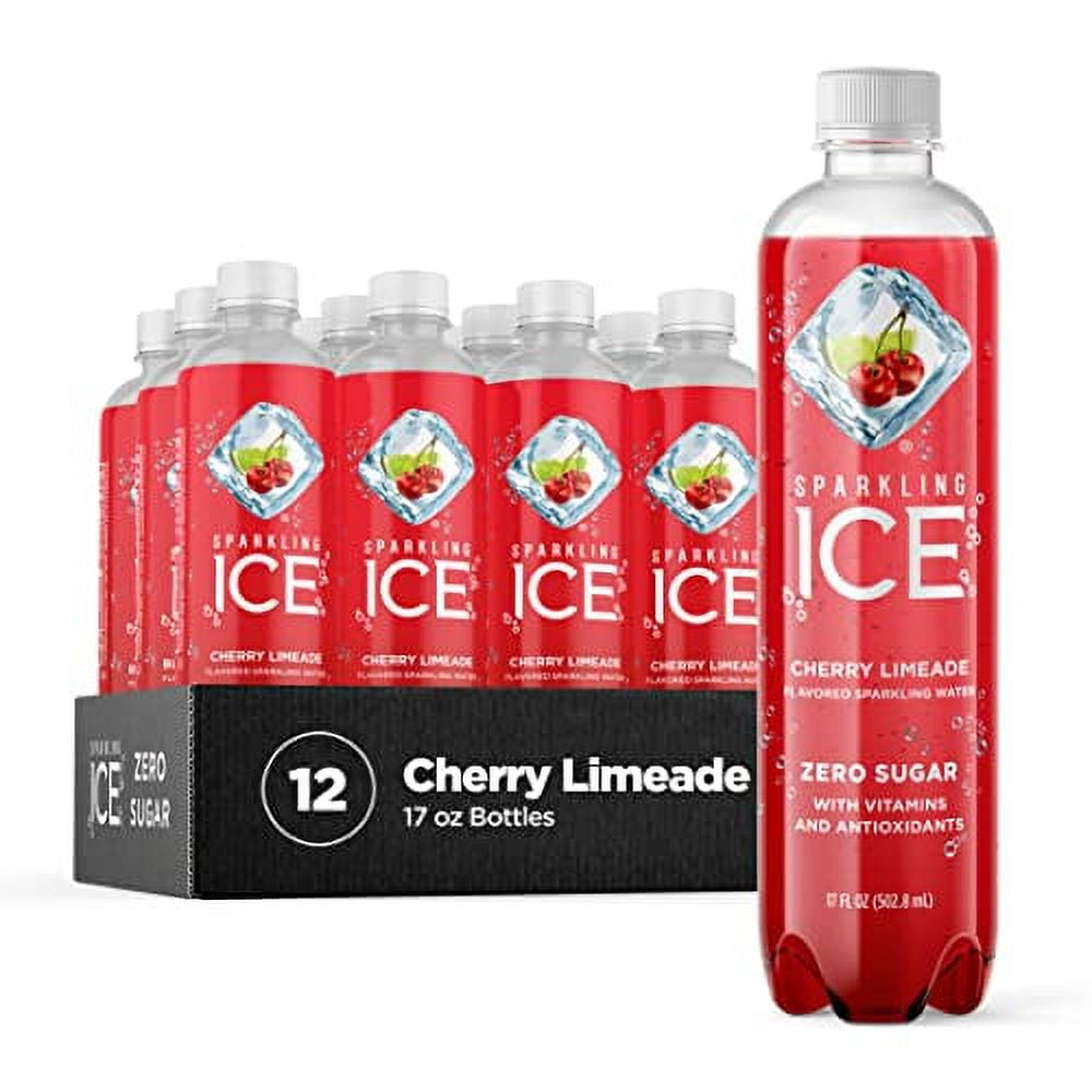Sparkling Ice Cherry Limeade, Zero Sugar, Low Calorie, Vitamin-Enriched Flavor Drink, 17 fl oz ...