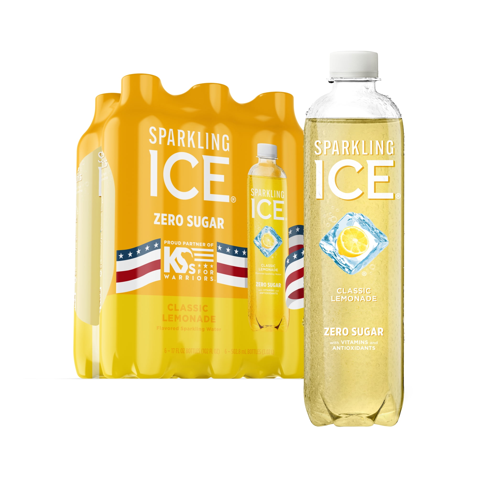 Sparkling Ice Classic Lemonade, 6 pack 17oz - Walmart.com