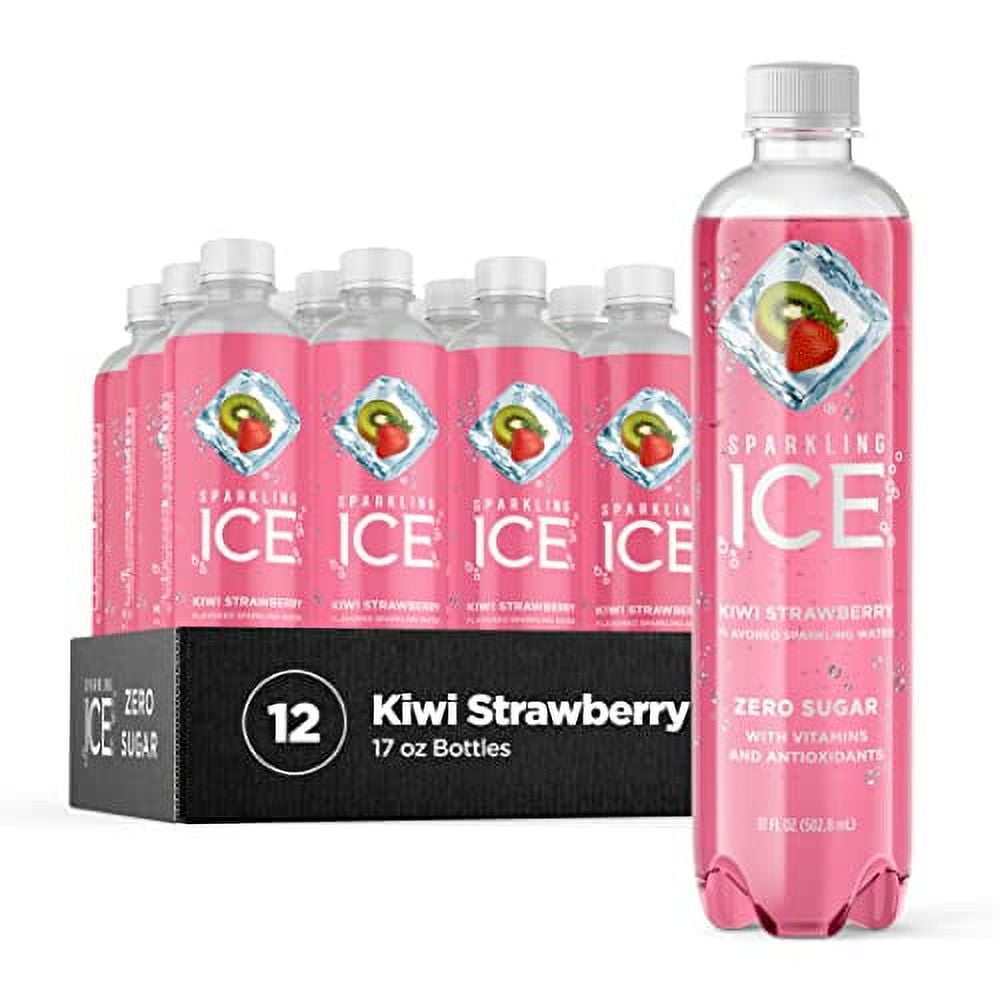 Sparkling Ice, Kiwi Strawberry Sparkling Water, Zero Sugar Flavored Water, with Antioxidants and ...