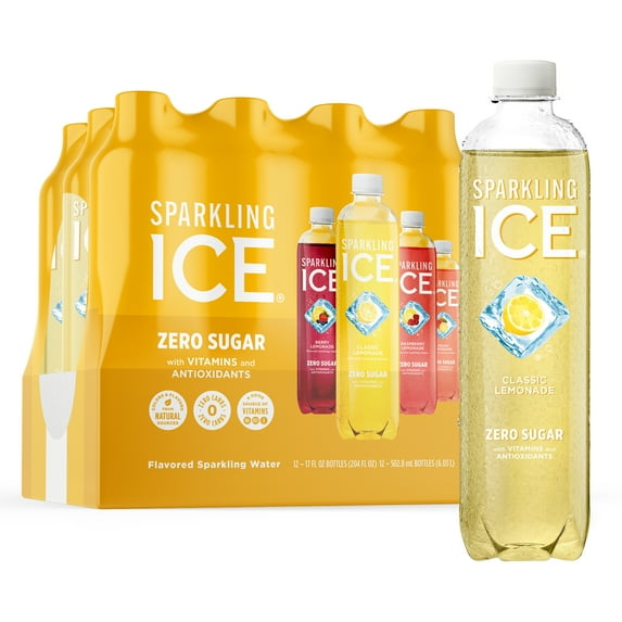 Sparkling Ice Lemonade Variety Pack 17 fl oz, 12 count flavored sparkling water - Walmart.com