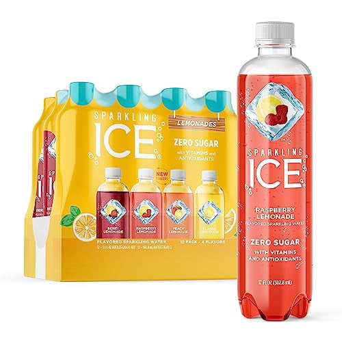 Sparkling Ice Lemonade Variety Pack, Flavored Sparkling Water, Zero Sugar, with Vitamins and ...