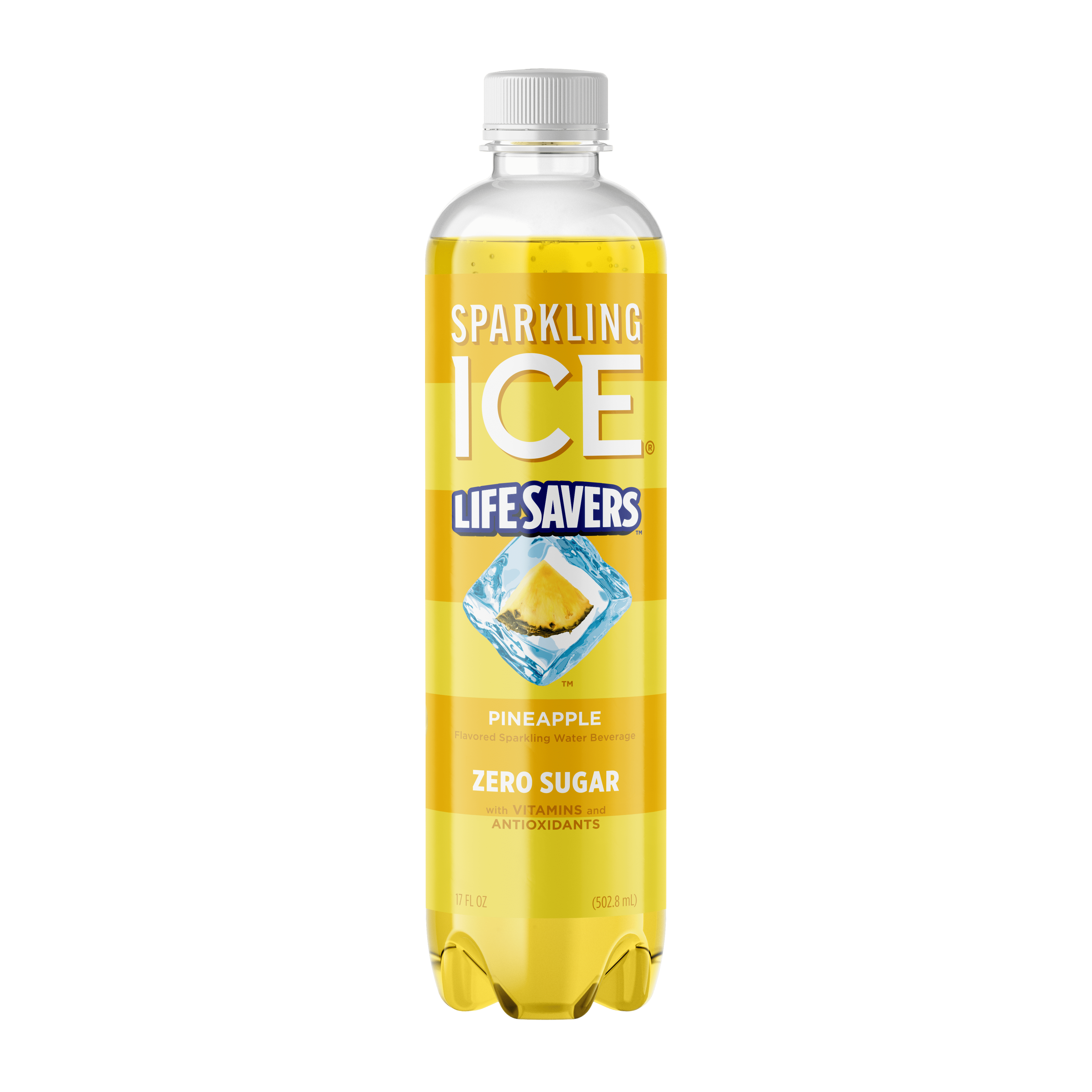 Sparkling Ice Life Savers Pineapple 17oz bottle *Zero Sugar, Naturally ...
