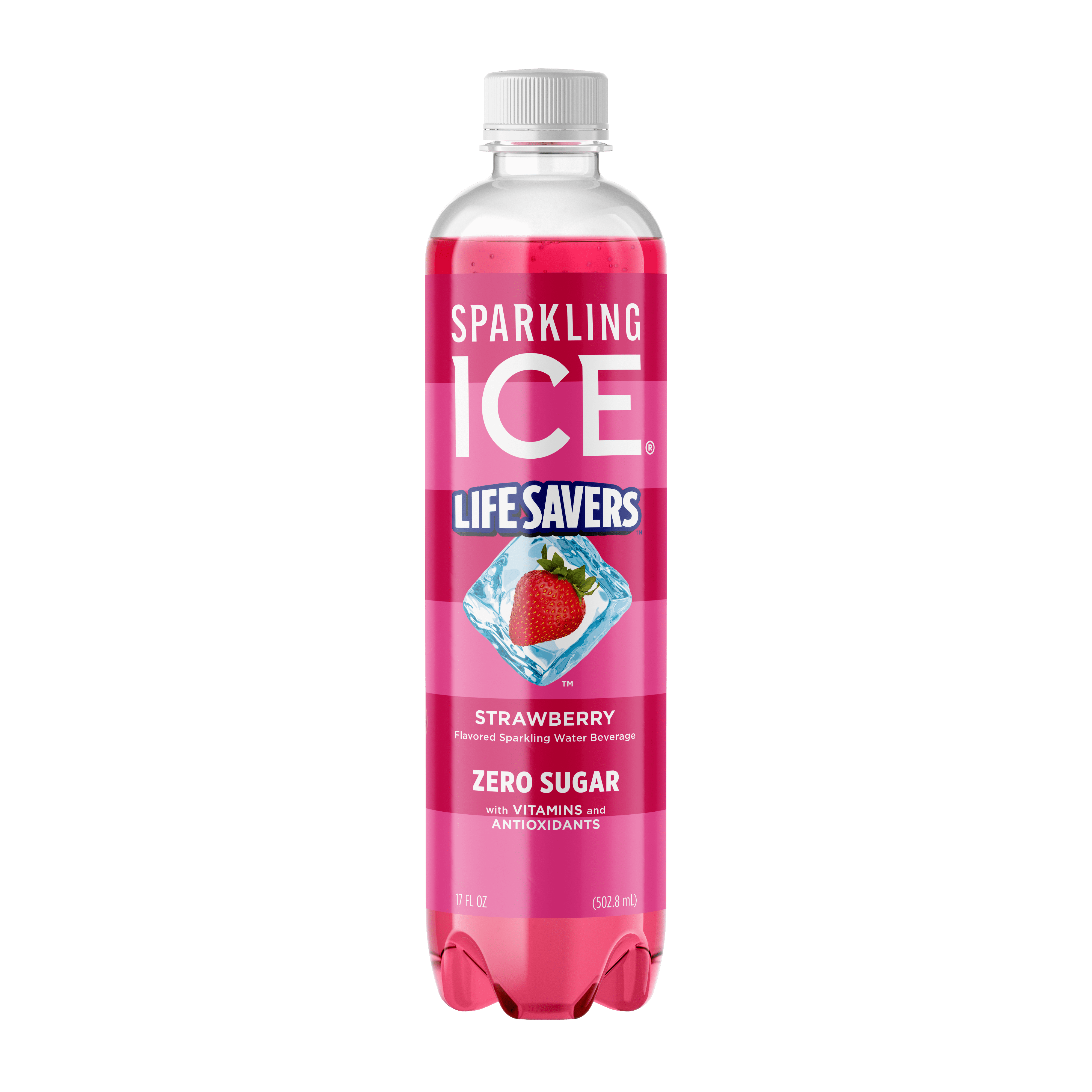 Sparkling Ice Life Savers Strawberry 17oz bottle *Zero Sugar, Naturally ...