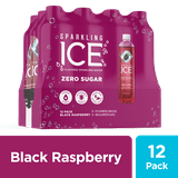 Sparkling Ice® Black Raspberry Flavored Sparkling Water, Zero Sugar, 17 ...