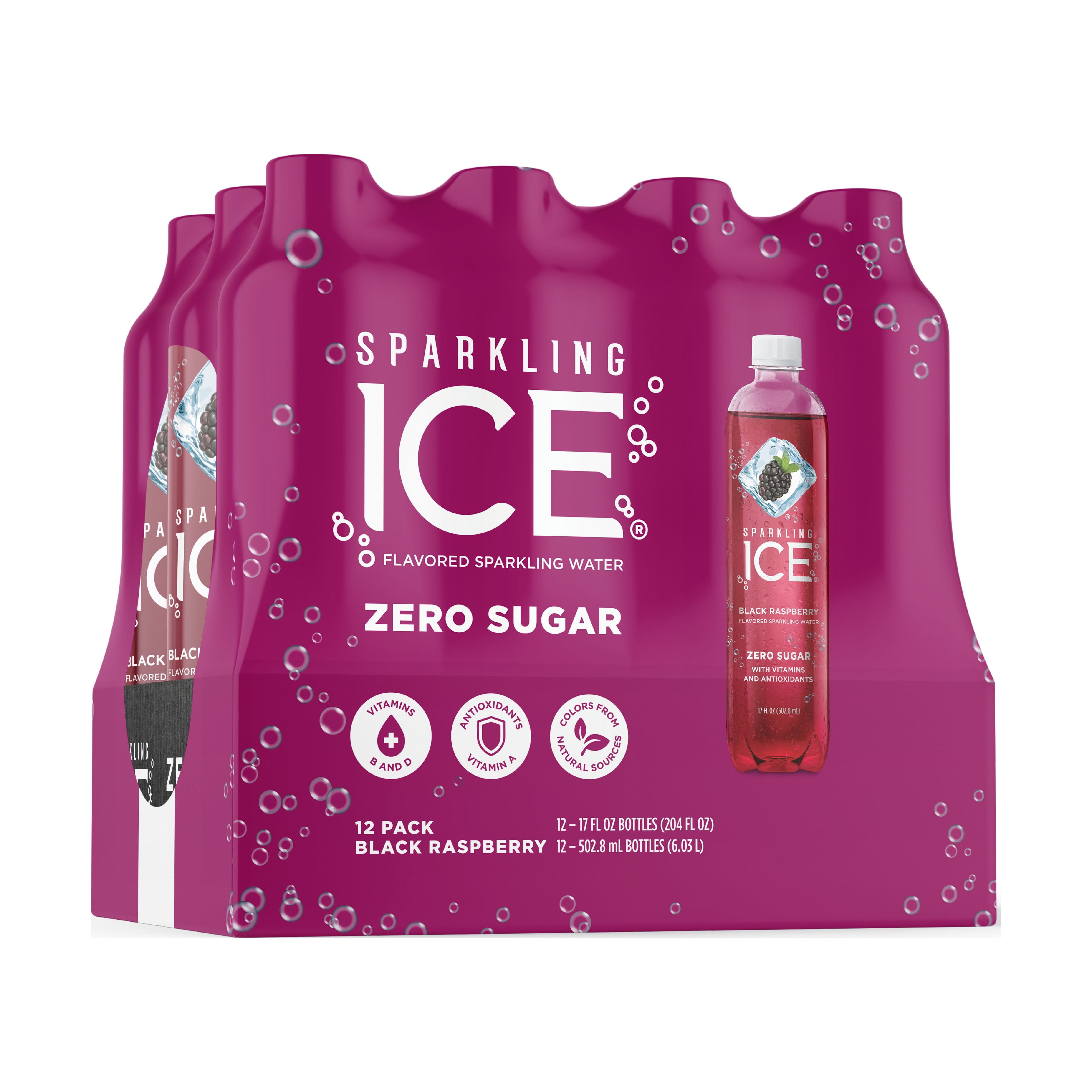 Sparkling Ice® Naturally Flavored Sparkling Water, Black Raspberry 17 ...