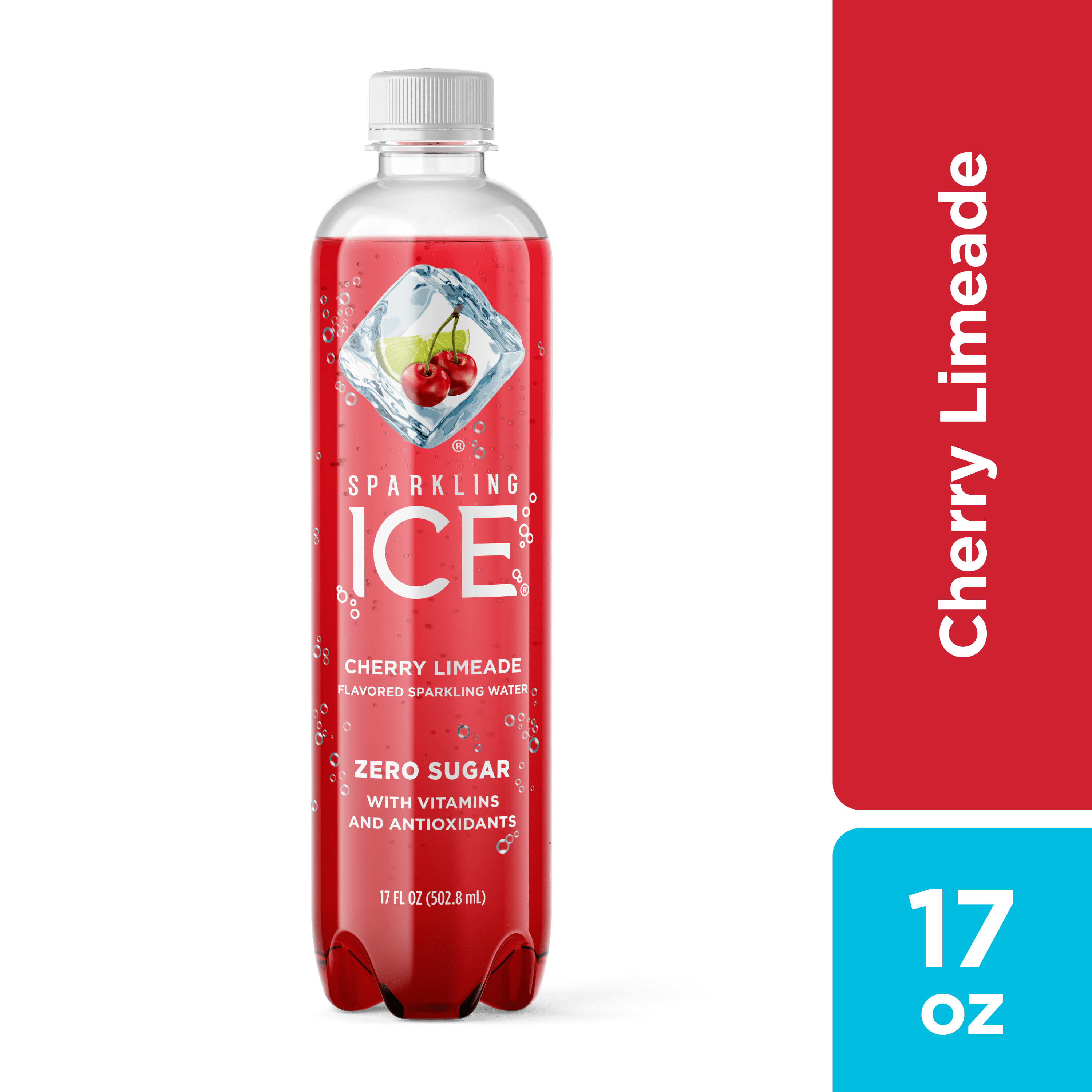 Sparkling Ice® Naturally Flavored Sparkling Water, Cherry Limeade 17 Fl Oz - Walmart.com