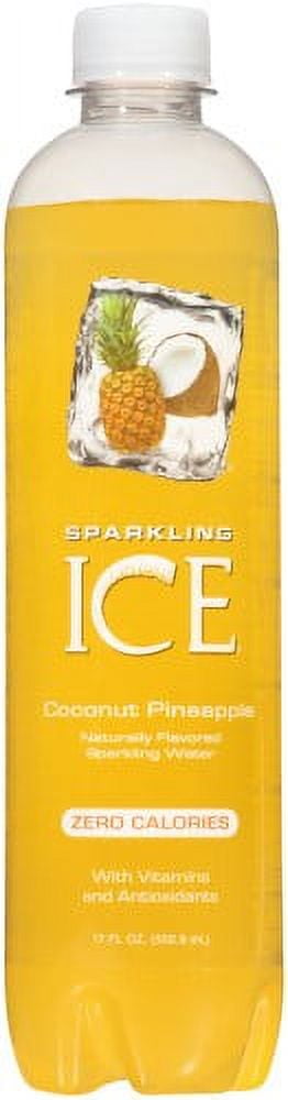 Sparkling Ice Fruity Coconut Pineapple Flavored Sparkling Water, 17 Fl Oz Bottles, 12 Count ...