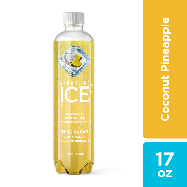 Sparkling Ice® Naturally Flavored Sparkling Water, Coconut Pineapple 17 Fl Oz - Walmart.com