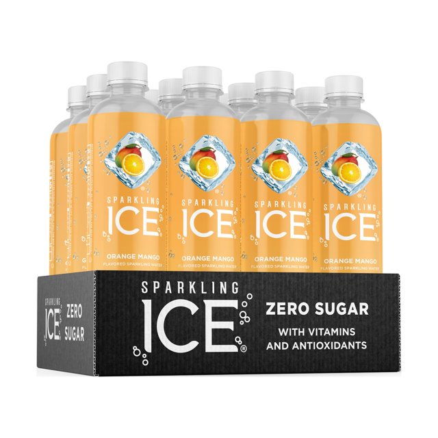 Sparkling Ice Orange Mango, Zero Sugar Sparkling Water, 17 Fl Oz, Pack of 12 - Walmart.com