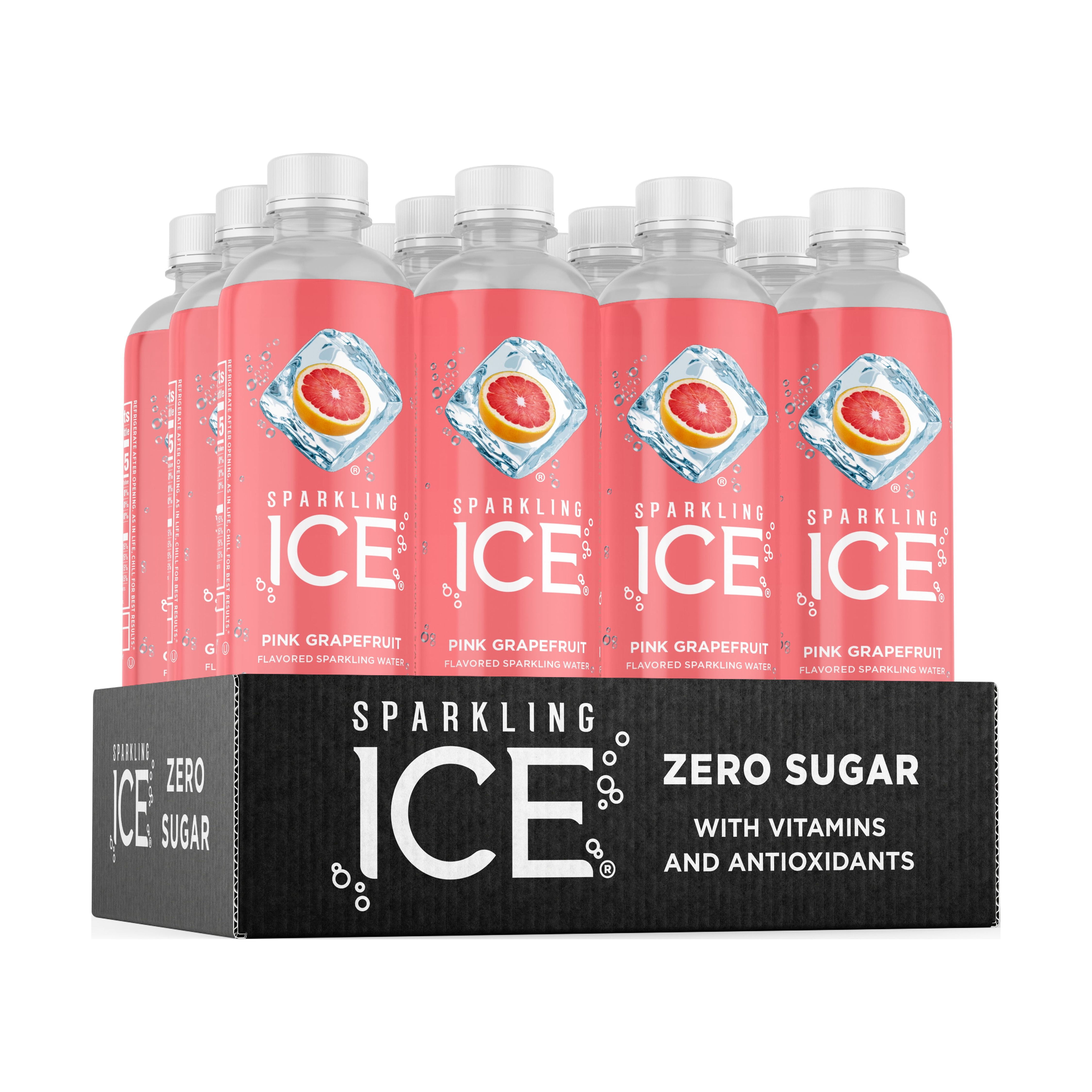 Sparkling Ice Drink, Pink Grapefruit Flavor, Zero Sugar, 17 Fl Oz, Pack of 12 - Walmart.com