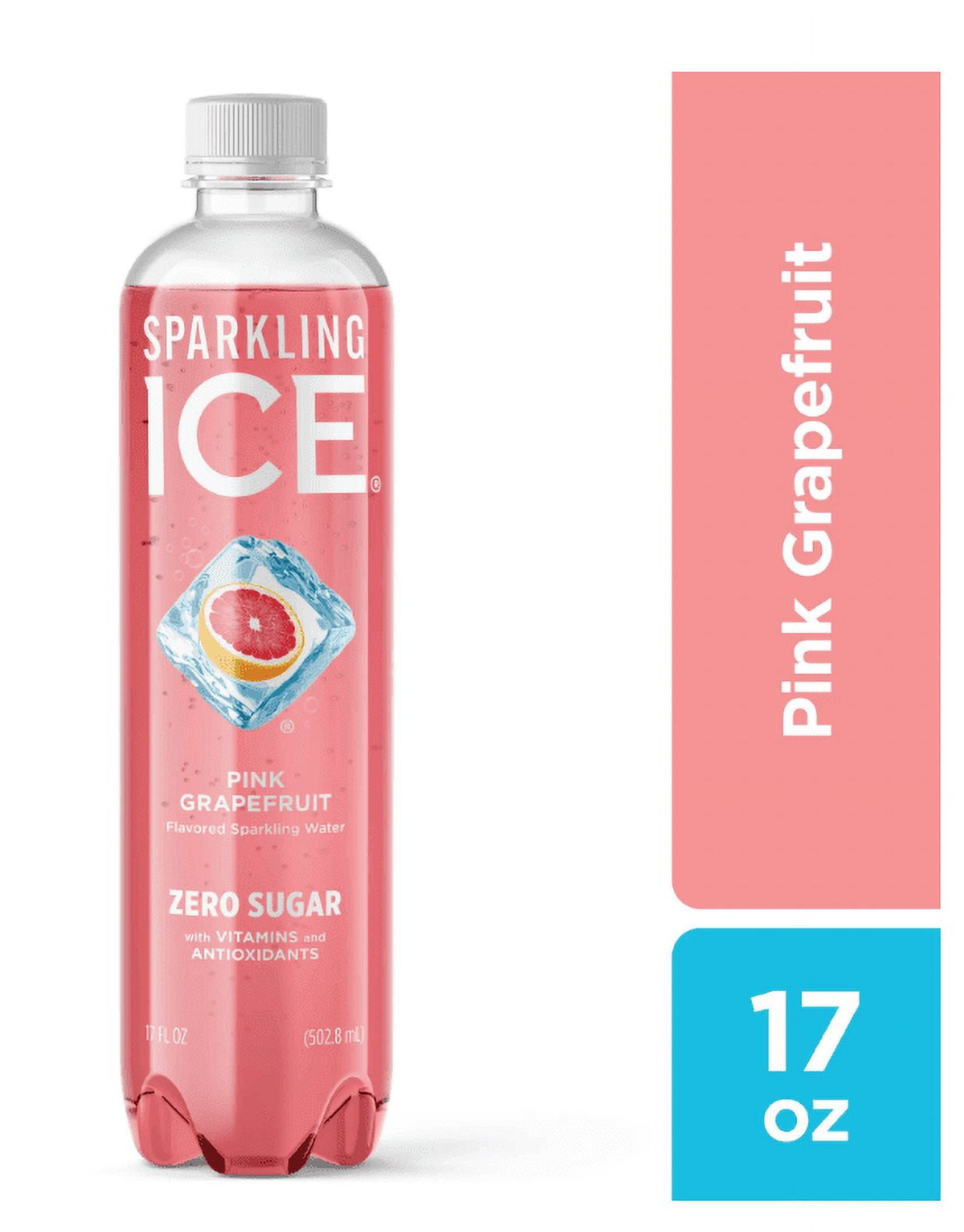Sparkling Ice庐 Naturally Flavored Sparkling Water, Pink Grapefruit 17 fl oz Plastic ...