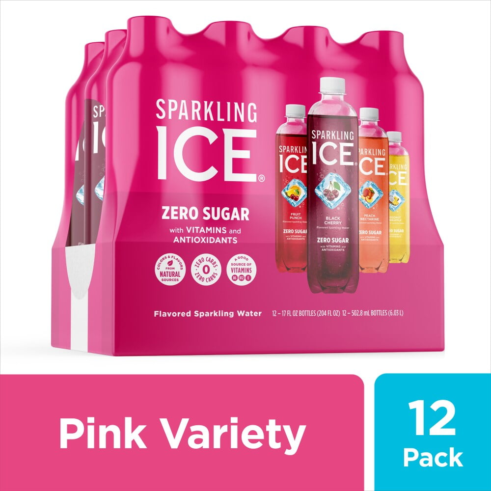 Sparkling Ice Pink Variety Pack, 12 ct, 17 fl oz (Packaging may vary ...