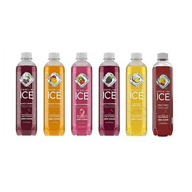 Sparkling Ice Flavored Water, 6 Flavor Variety, Zero Sugar, Antioxidants, Vitamins, 17 fl oz ...