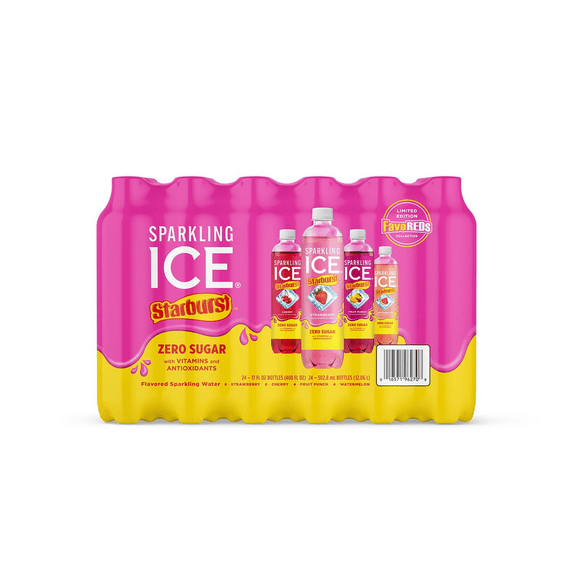 Sparkling Ice Starburst Club Variety (24pk) 17oz Bottles - Walmart.com