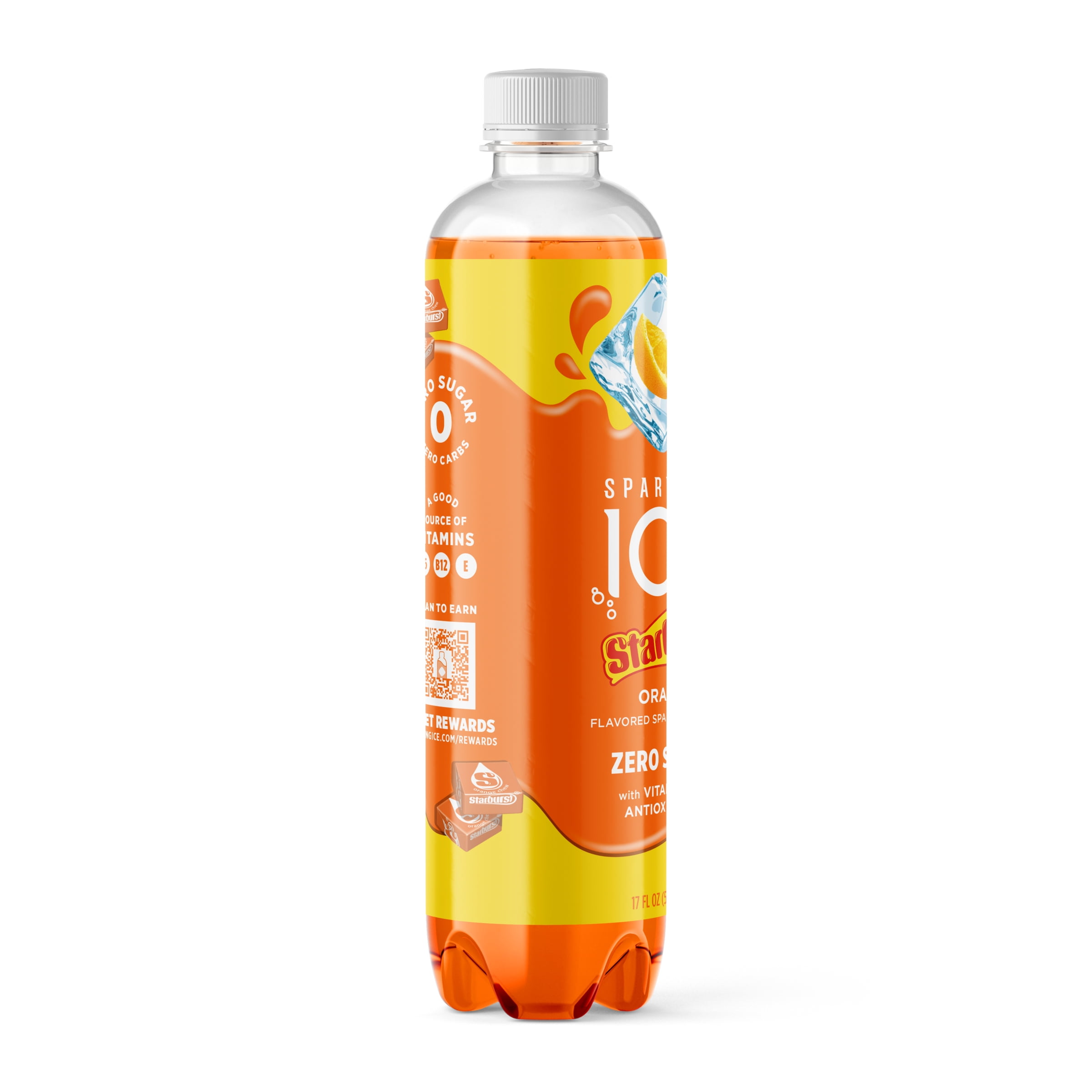 Sparkling Ice STARBURST Orange, Zero Sugar Flavored Sparkling Water, with Vitamins and ...