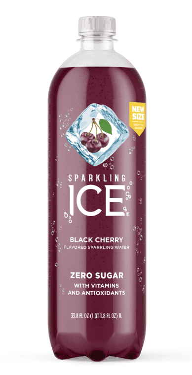 Sparkling Ice Zero Sugar Flavored Sparkling Water, Black Cherry 1L (33.8oz) BottleSparkling ...