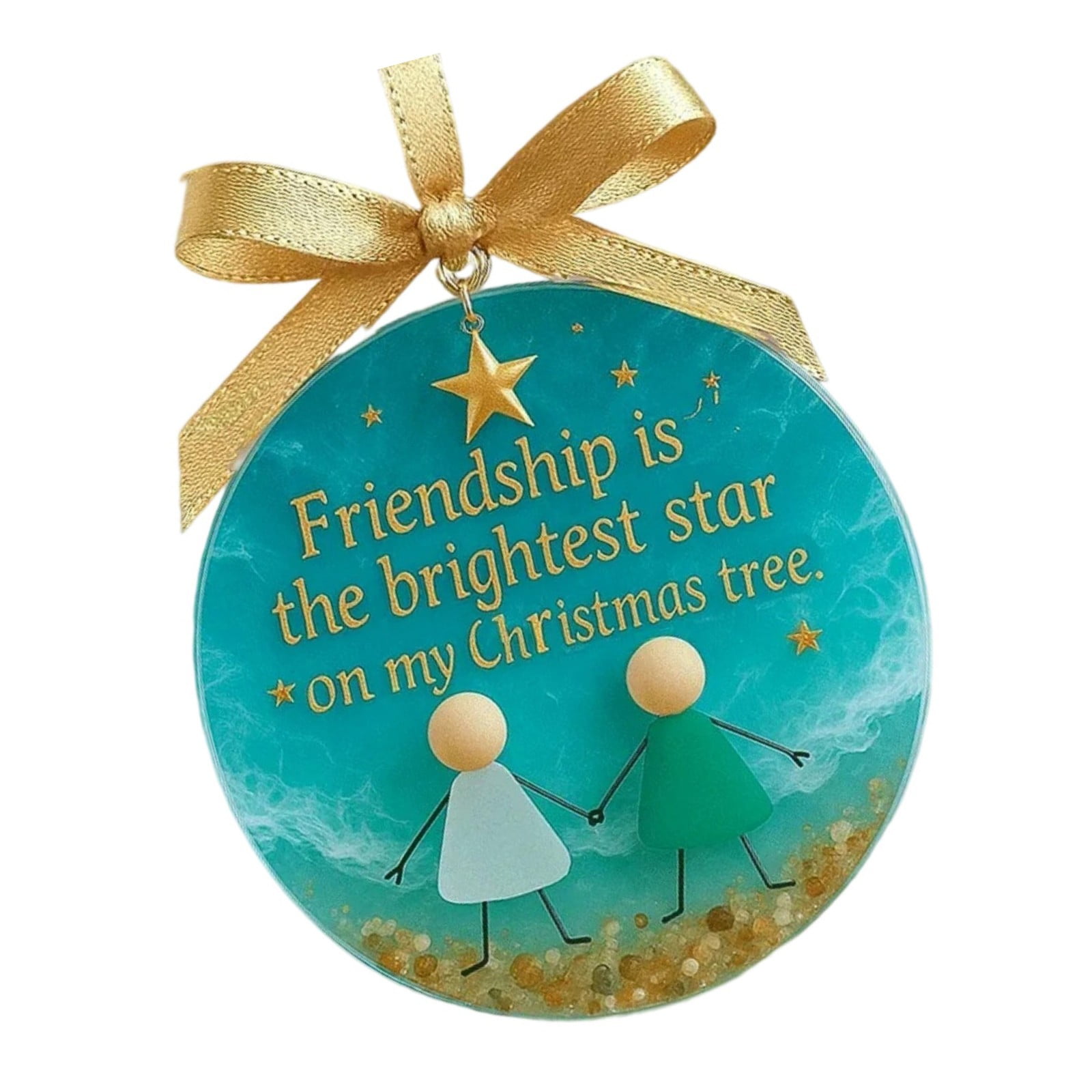 Sparkling Lightweight Acrylic Holiday Bells Ornament Shatterproof ...