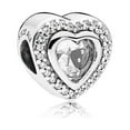PANDORA Sterling Silver Sparkling Love Charm with Cubic Zirconia ...