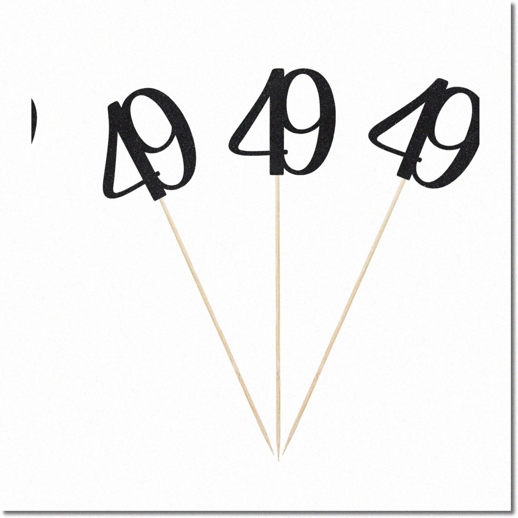 Sparkling Midnight 49th Birthday Celebration Kit - Glittery Table ...