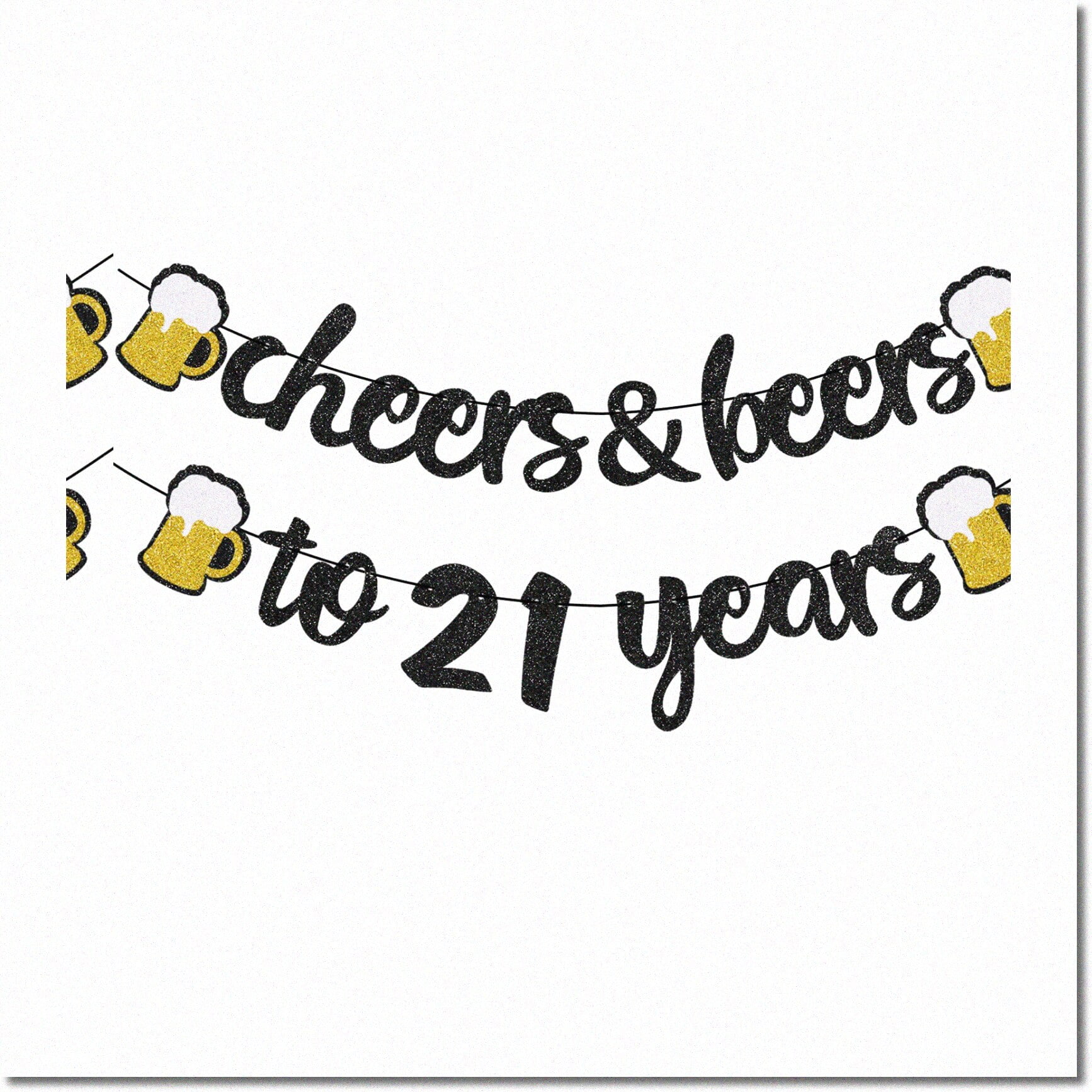 Sparkling Milestone Celebration Kit: 21st Birthday Cheers Banner ...
