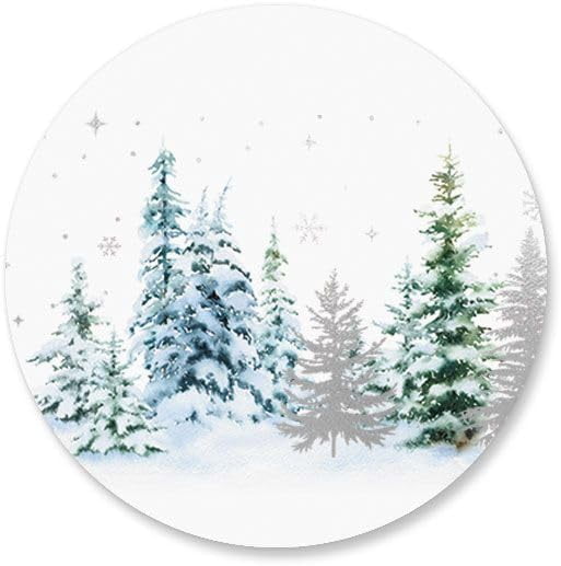 Sparkling Night Seals - Set of 72 Holiday Stickers, 1.5 inches Diameter ...